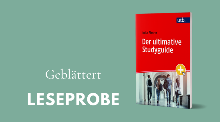 „Der ultimative Studyguide“ von Julia Simon: Leseprobe - Verlag Barbara Budrich